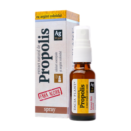 Spray de gat cu propolis (60%) si argint coloidal fara alcool 20ml ...