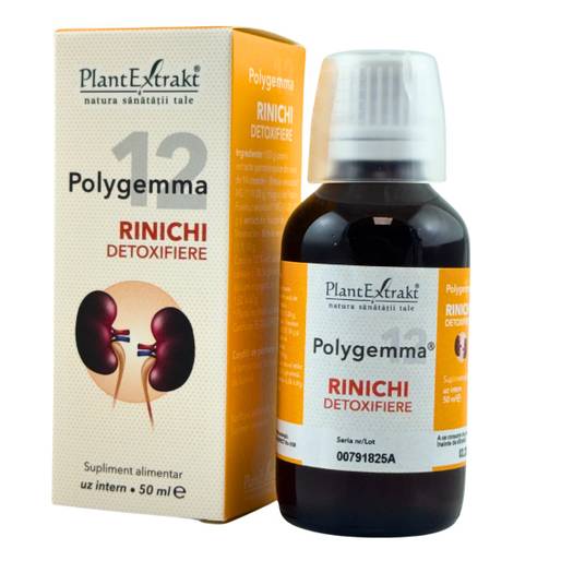 Polygemma 12 - Rinichi-Detoxifiere 50 ml | Solaris Plant
