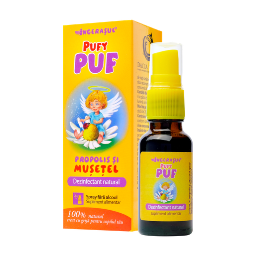 Propolis si musetel Pufy puf" fara alcool spray 20 ml | Solaris Plant